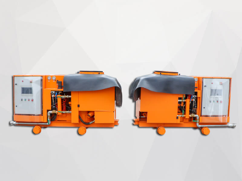 rotary machine for pea gravel backfilling