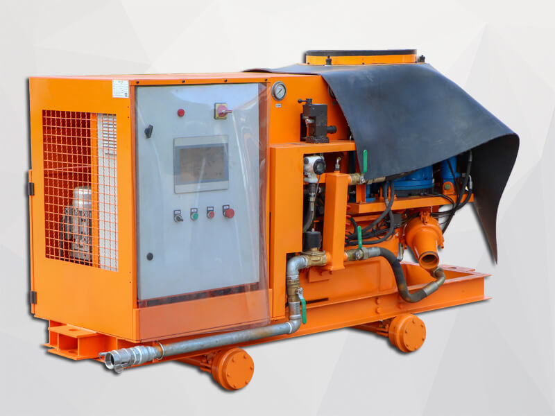 rotary machine for pea gravel backfilling