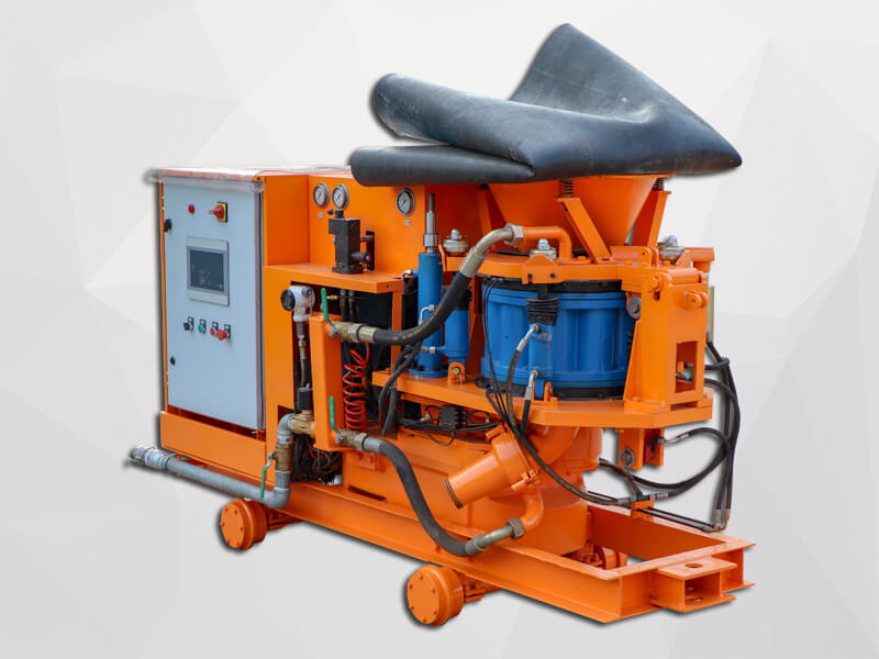 rotary machine for pea gravel backfilling